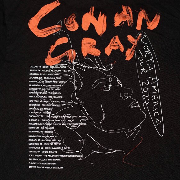 Shirts | M Conan Gray 222 North America Tour Shirt Band Merchandise Pop ...